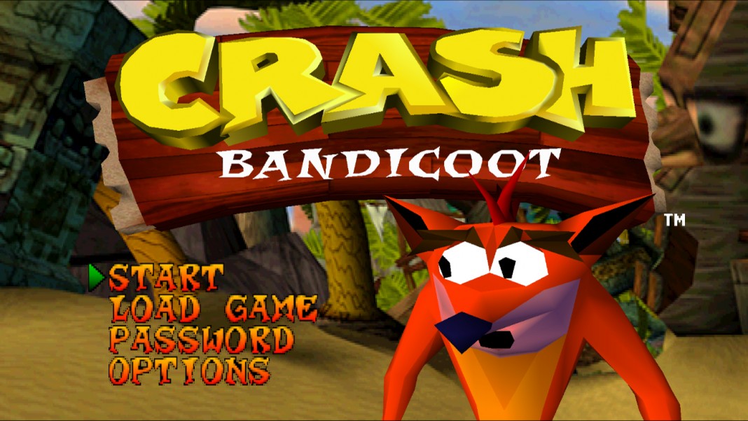 crash bandicoot main menu - Vgamerz